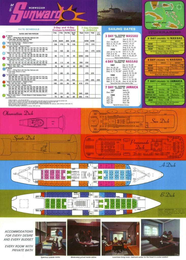 Norwegian Cruise Line History (Including Interesting Brochures from the ...
