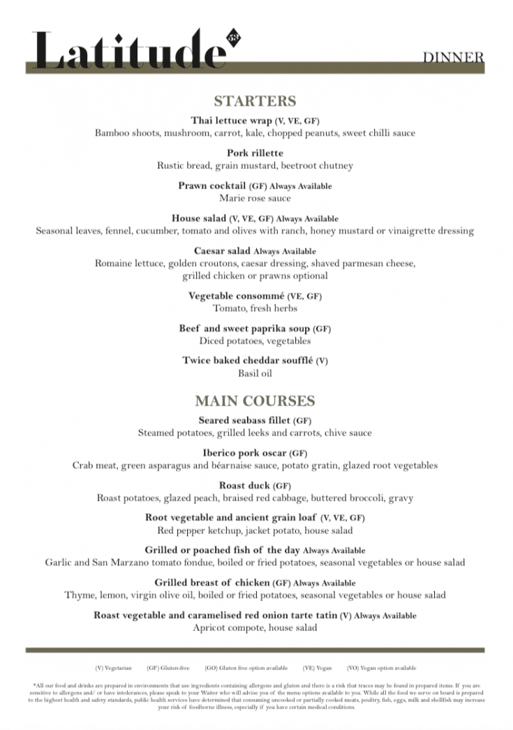 Marella Cruises Food - PHOTOS, Menus and Honest Review - Emma Cruises