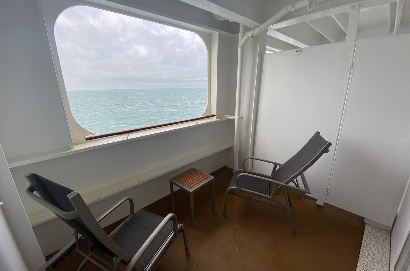 Sheltered Balcony Cabin Pictures and Honest Review – Queen Mary 2 ...