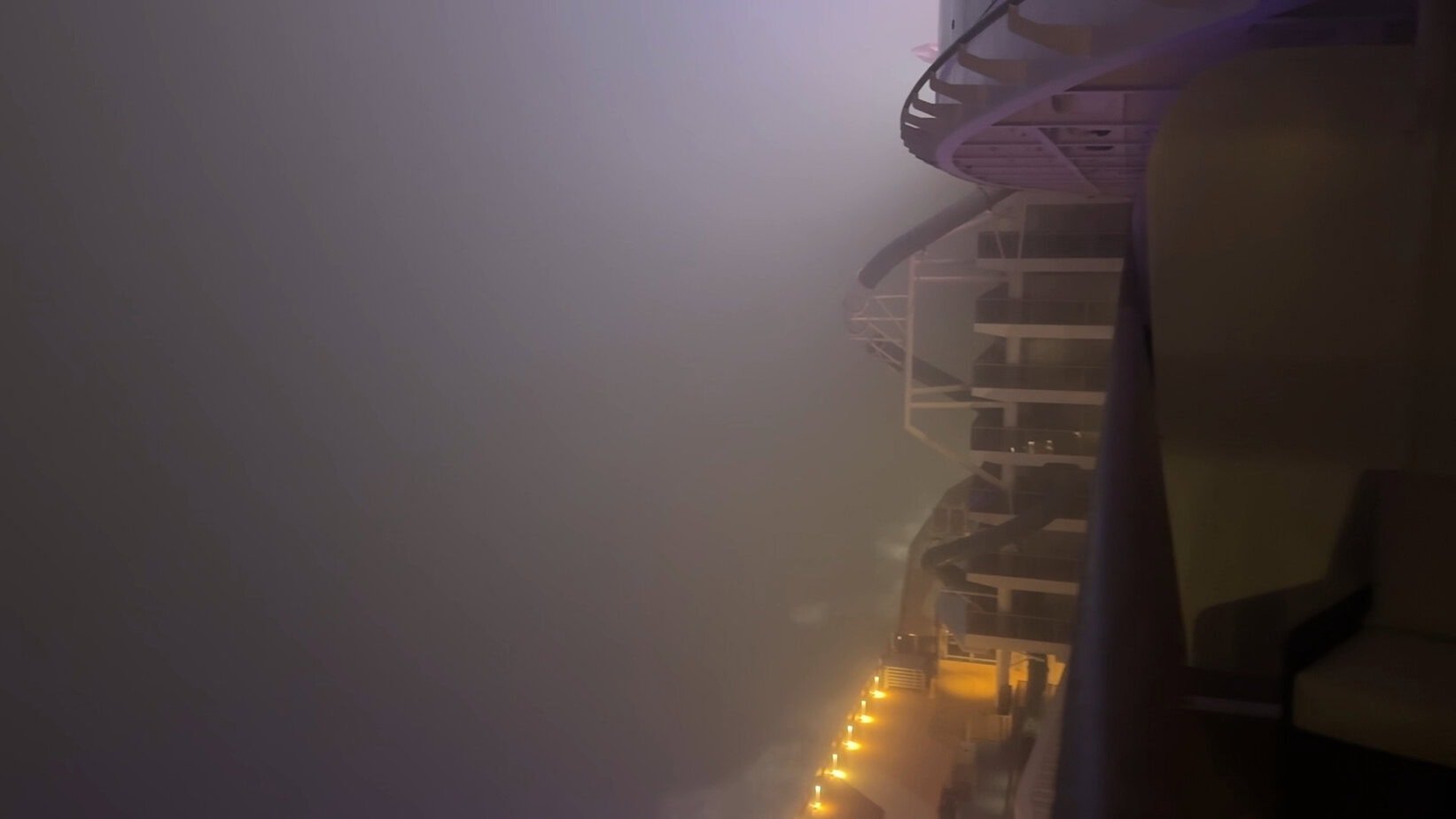 Video Shows Cruise Ship Caught in Thick Fog - Using Foghorn Every 2 ...